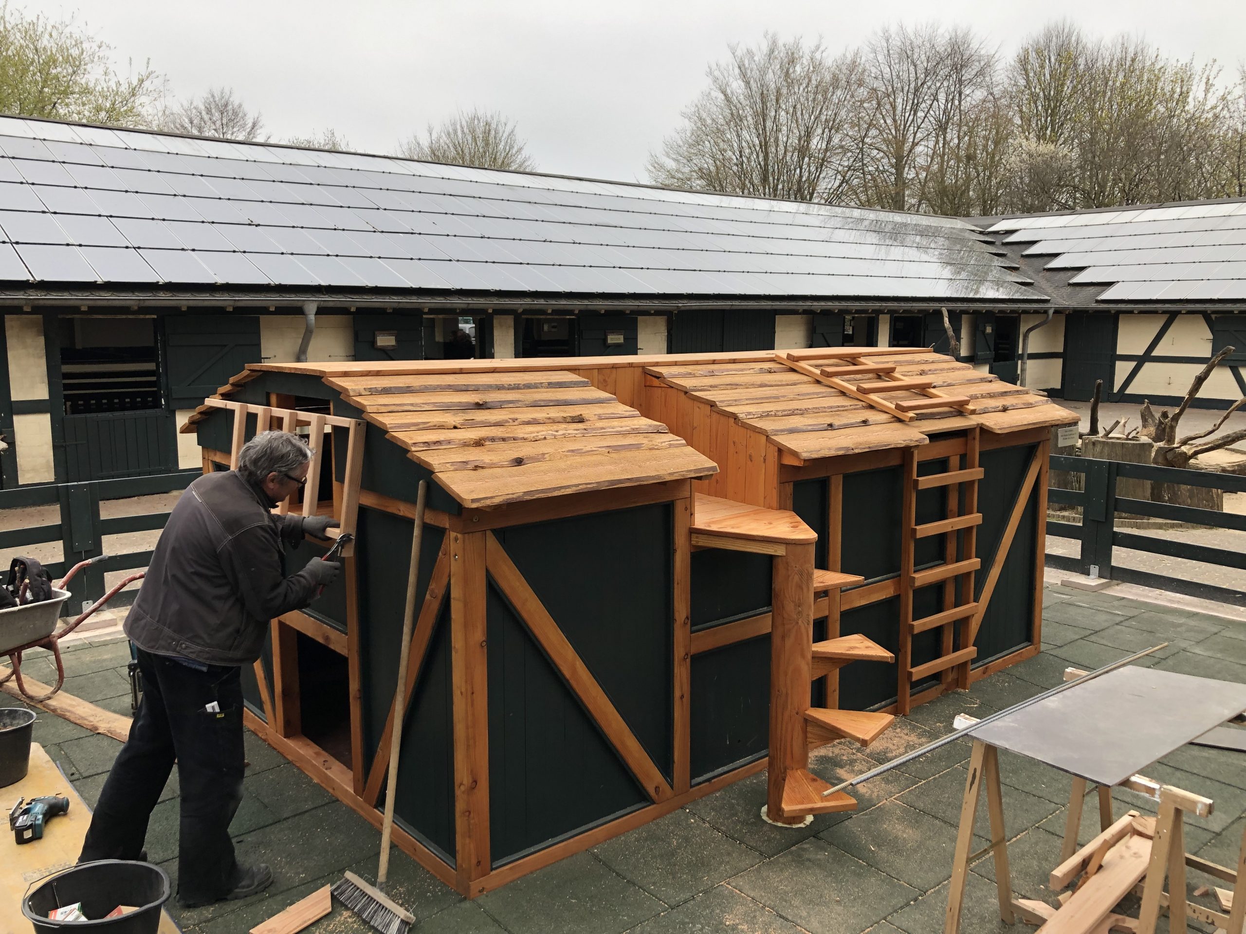 Eröffnung Kletterspielhaus für Kinder und Ziegen im Streichelhof - Arche Warder